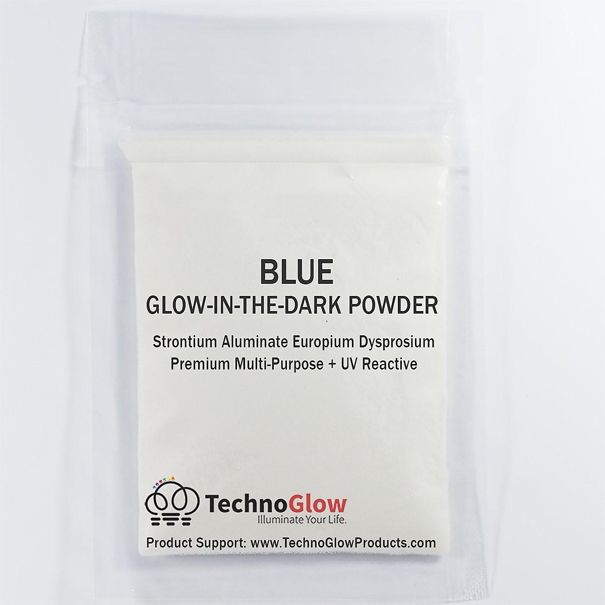 Glow in the Dark Powder, Natural Blue for Resin, Epoxy, Acrylics, Paint, Slime, Sealers - 50 Grams