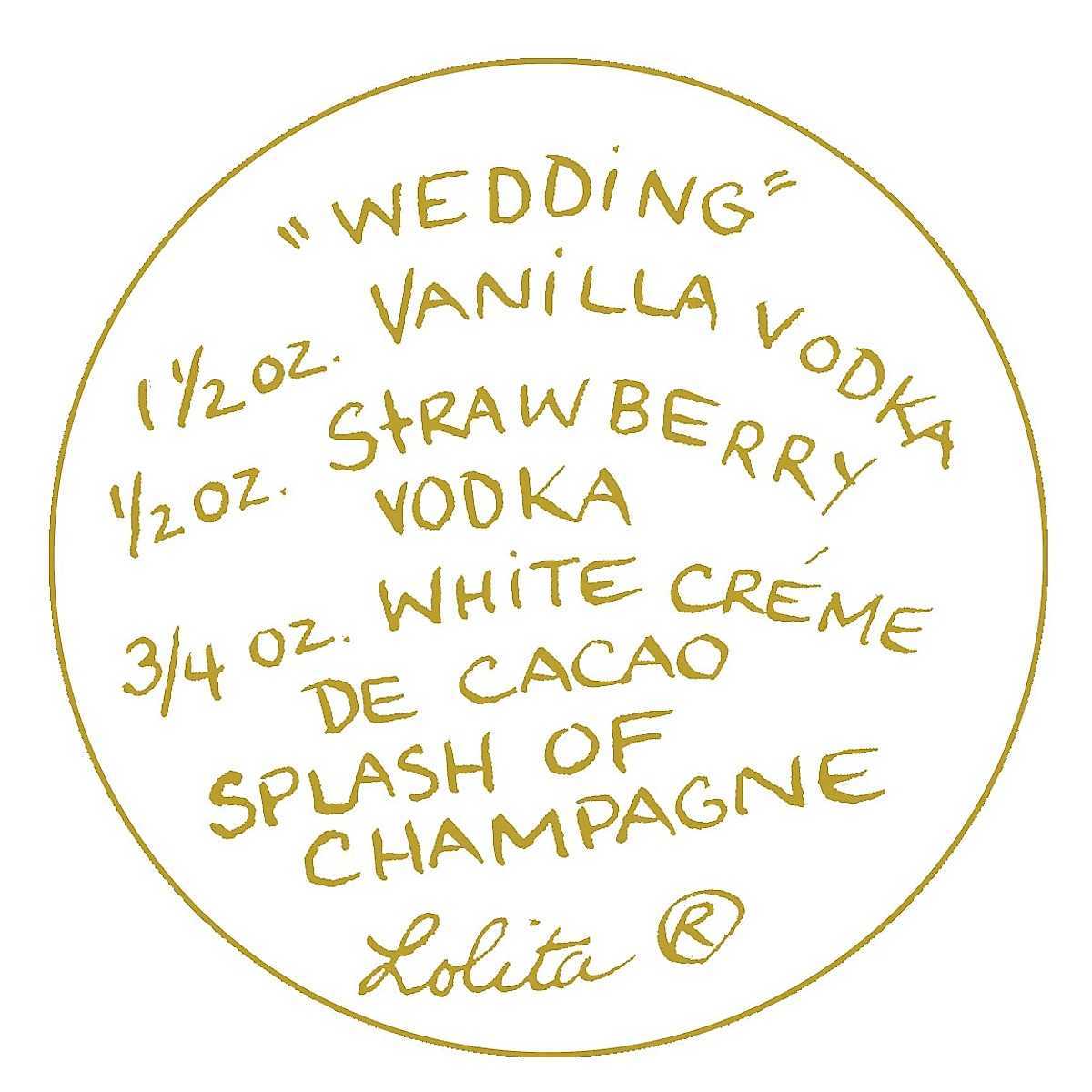 Lolita Love My Martini Glass, Wedding