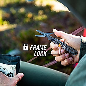 Gerber Gear Armbar Slim Cut, Pocket Knife, Multitool with Scissors, Onyx