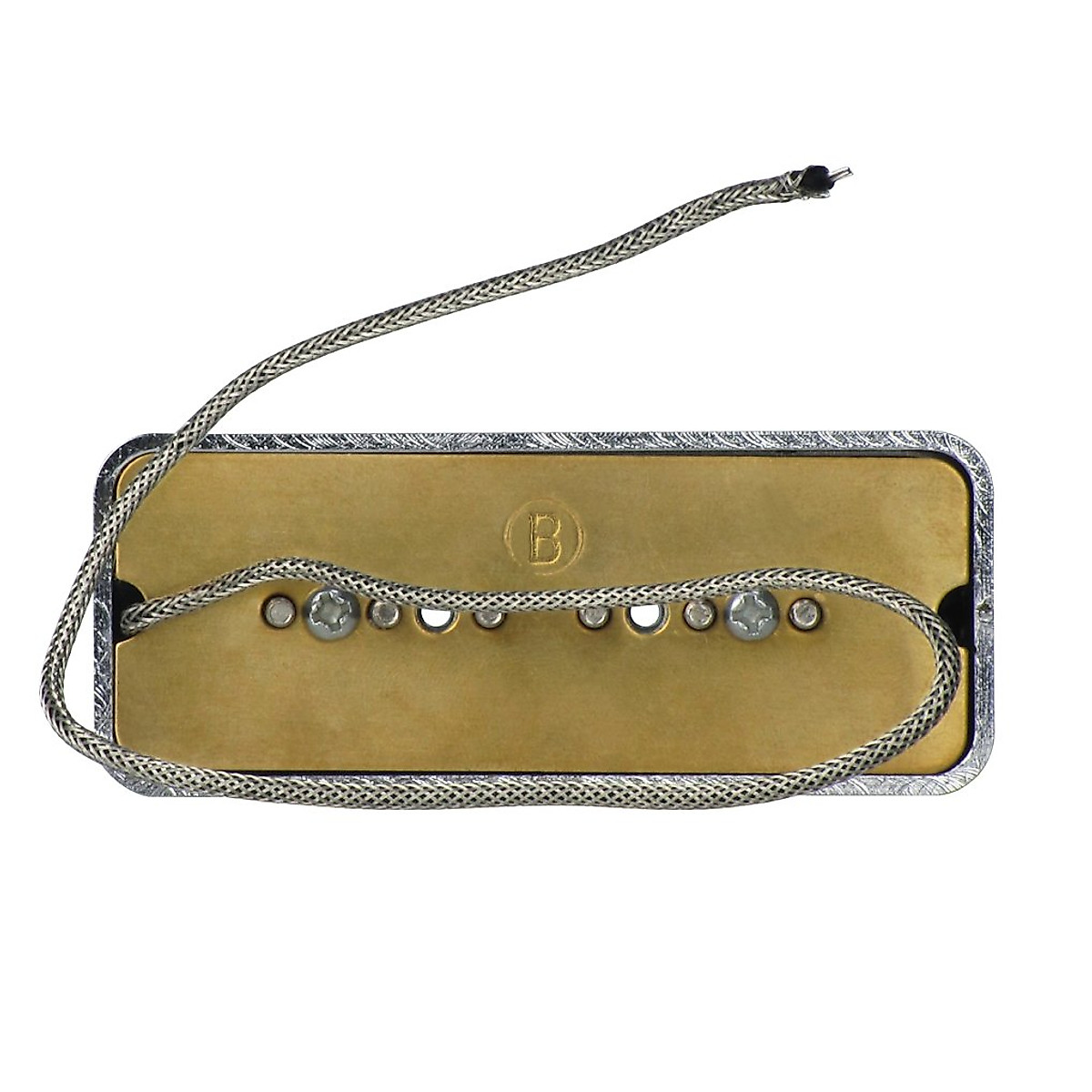 FLEOR Alnico 5 Single Coil Pickup Soap Bar Pickups Chrome P90 Neck & Bridge Pickup Set