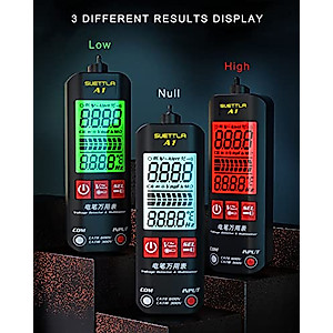 SUETTLA A1 Voltage Tester, Non Contact Voltmeter Digital Smart Multimeter Electric Detector for Measure AC/DC Volt, Liver Wire, Resistance, Continuity