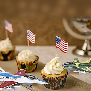 ArtCreativity Diecast F-16 Jets with Pullback Mechanism, Set of 2, Diecast Metal Jet Plane Fighter Toys for Boys, Air Force Military Cake Decorations, Party Favors, Goodie Bag Fillers
