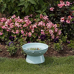 Navaris Bee Watering Station - Ceramic Bowl for Feeding and Watering Bees, Butterflies, Small Insects - Decorative Water Station for Gardens and Yards