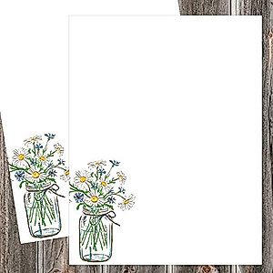 SamuelIStamper Great Papers! Mason Daisies Letterhead Stationery, 8.5" x 11", 80 count, Inkjet and Laser Printer Compatible (2020147)"