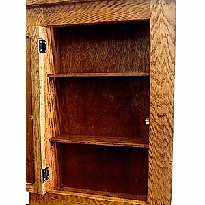 Solid Oak Mission Medicine Cabinet/Solid Wood & Handmade