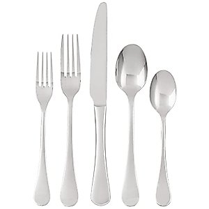 Ginkgo International Varberg 20-Piece Stainless Steel Flatware Place Setting, Service for 4