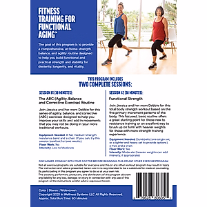 Fitness Training for Functional Aging Exercise DVD with Jessica Smith