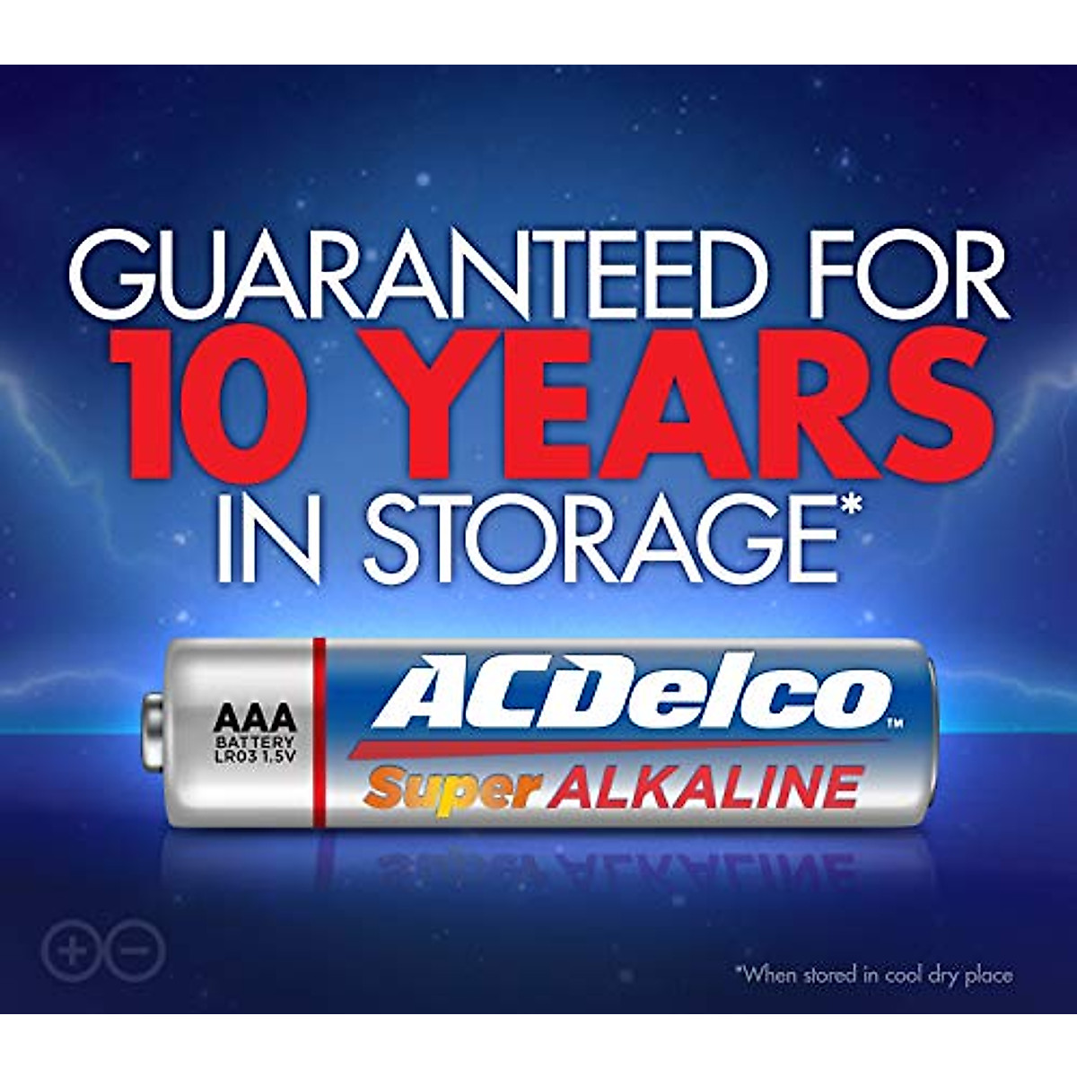 ACDelco 48-Count AAA Batteries, Maximum Power Super Alkaline Battery, 10-Year Shelf Life