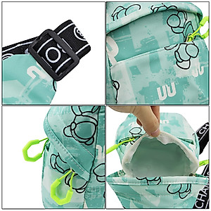 MOSSTYUS Small Sling Bag Chest Shoulder Bag Crossbody Cycling Travel Outdoor Casual Back Pack for Lady Teens, Green