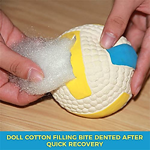 Luoxinseh Immortal Toy for Aggressive Chewers, Squeaky Football Toy,Indestructible Squeaky Dog Balls, Chew Toy for Pet Training Accessories for Large/Medium/Small Dogs (Large,A)