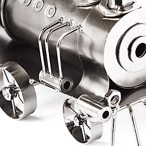 BRUBAKER Wine Bottle Holder Statue Locomotive Sculptures and Figurines Decor & Vintage Wine Racks and Stands Gifts Decoration