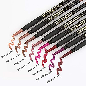 L.A. Girl Ultimate Intense Stay Auto Lipliner, Enduring Mauve, 0.01 oz.,Pink,GP344