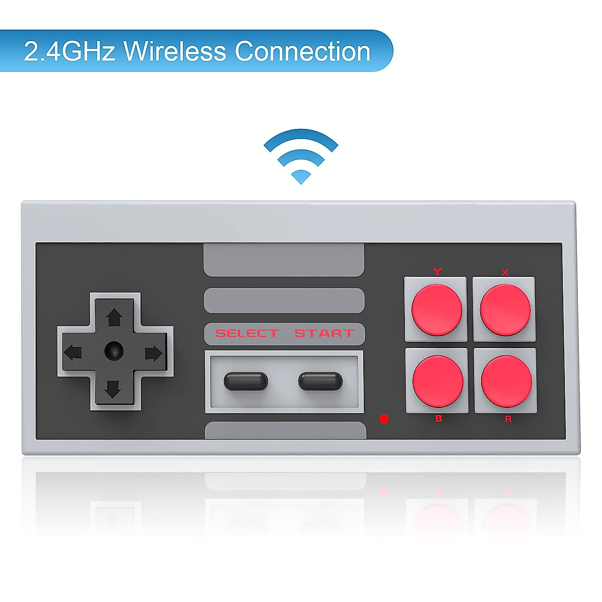 EASEGMER Handheld Games Controller for GV300S Games Console - Handheld Controller Gamepad Family Gift for Two Players (Grey Controller)