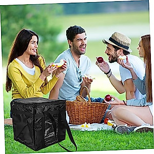 VINTORKY Thermal Insulation Bag Food Carrying Bag Insulated Cake Tote Bags Insulated Cooler Bags Beverages Carrier Bag Cooler with Cover Foldable Shopping Bag Freezer Oxford Cloth