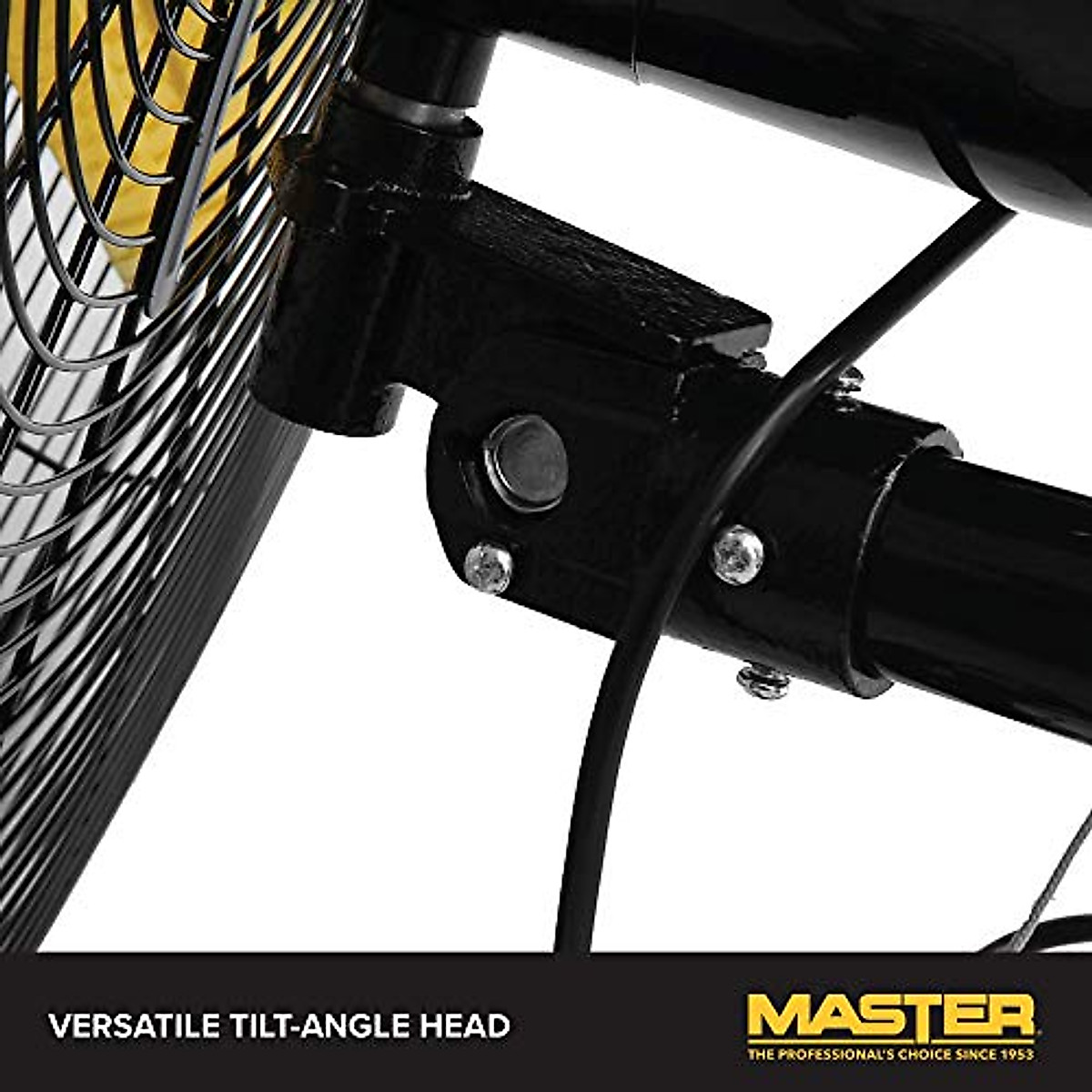 Master 24 Inch Industrial High Velocity Wall Mount Fan - Direct Drive, All-Metal Construction with Steel-Coated Safety Grill, 3 Speed Settings (MAC-24W)