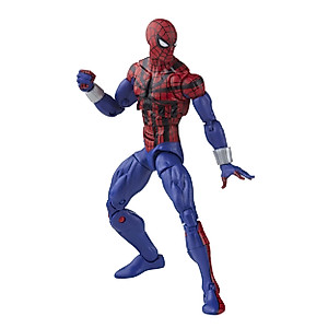 Spider-Man Marvel Legends Series 6-inch Ben Reilly Action Figure Toy, Includes 5 Accessories: 4 Alternate Hands, 1 Web Line FX