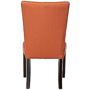 Sole Designs La Mode Collection Fanback Dining Chair, Pumpkin