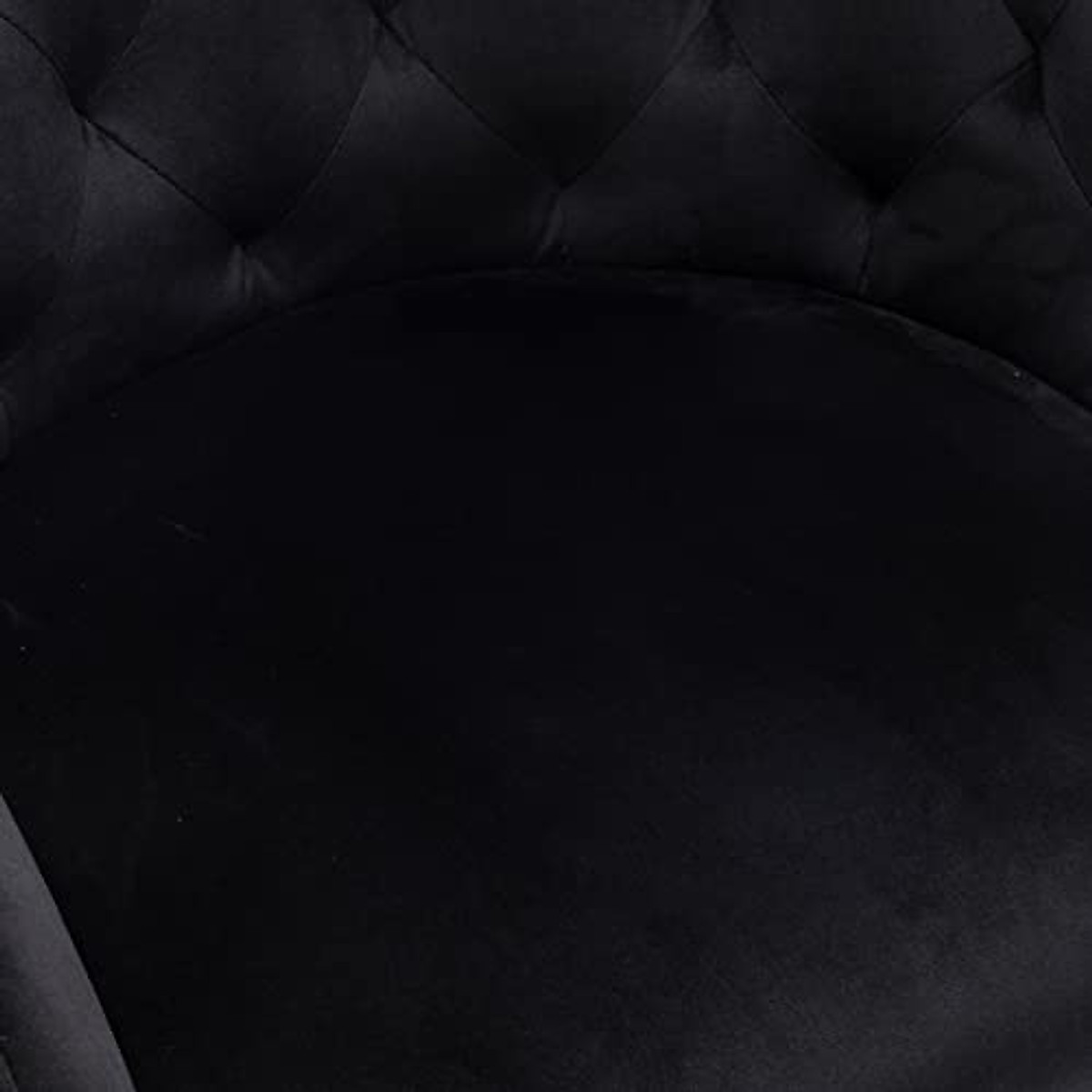 Recaceik Modern Velvet Home Office Chair, Adjustable Leisure Swivel Desk Chairs with High Back 360 Degree Castor Gold Wheels for Living Room/Bedroom/Office