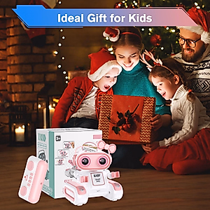 Robot Toy, Robot Toy for Kids, Remote Control Robot with Colorful LED Eyes & Music, Rechargeable RC Robots for Kids, Smart Talk Robot Toy for Children 3, 4, 5, 6, 7, 8 Years Boys & Girls Birthday Gift