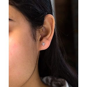 Certified Diamond Stud Earrings In 14K Yellow Gold Thunderstorm Style With Natural Diamonds 0.64 Carats (H I Color, Vs2 Si1 Clarity) Fine Jewelry For Women Gifts