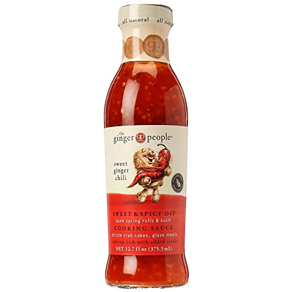 Ginger Sweet Chili Sauce – Sweet and Spicy Dip Cooking Sauce | Organic and Brings Natural Taste of Ginger, Chili, and Red Pepper | Full of Life and Good Health | 12.7 oz