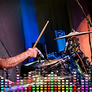 Tbrand Drum Sticks 1 Pair 5A Maple Wood Drum Sticks,1 Pair Retractable Drum Wire Brushes and 1 Pair Rods Drum Brushes set for Kids, Adults, Rock Band, Jazz Folk Students with Portable Storage Bag