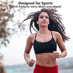 Kedoo Magnetic Anti-Lost Straps for AirPods 1/2/3/Pro/Pro 2, 4 PCS Colorful Soft Silicone Sports Lanyard, Neck Rope Cord for Running, Fitness, Dancing (Black White Blue Red)