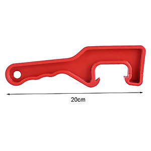 Plastic Paint Bucket Can Lid Pail Opener Opening Tool For Home Office Garage(Red)