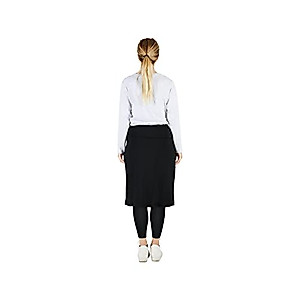 Chic 24" Knee Length Skort || Long Skirts for Women Skorts for Woman Tennis Golf Midi Rip Skirt Athletic Skirt Culottes Snoga 14 L Black
