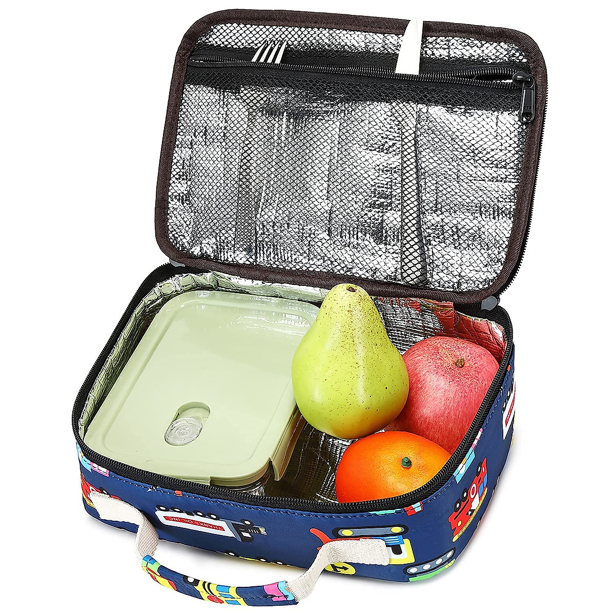 Bluboon Backpack for Kids Boys Preschool Kindergarten Backpack With Lunch Box School Bookbags (Navy Blue)