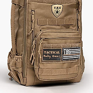 TBG - Utility Pouch for Tactical Diaper Bag 8.5in x 8.25in - MOLLE EDC Pocket (Black)