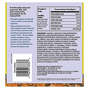 Tetra TetraColor Select Tropical Flakes, 7.06 oz.