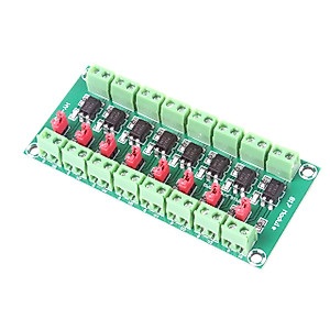 NOYITO PC817 8-Channel Optocoupler Isolation Board Voltage Converter Adapter Module 3.6-30V Driver Photoelectric Isolated Module