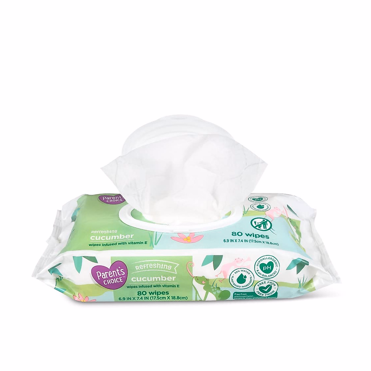 Parent's Choice Baby Wipes Refreshing Cucumber 240 Ct w/ Aloe