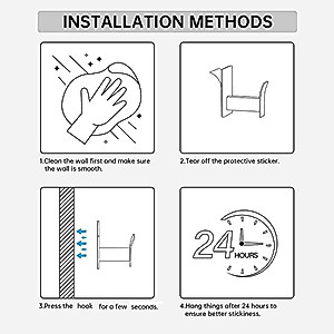 Adhesive Hooks for Hanging Heavy Duty, Towel Hook for Bathrooms Inside Shower Wall Mounted,Stainless Steel Door Hangers Coat Rack for Kitchen-2 Packs (Brushed Nickel)