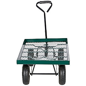 Vestil LSC-2448-PT Steel Service Cart, Pneumatic Wheels, 500 lbs Load Capacity, 36" Height, 51" Length X 24" Width