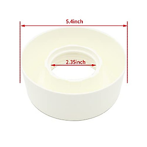 Anbige Replacement Parts 5cups Glass jar with SPB-7 White Collar and blade,Compatible with Cuisinart Blender