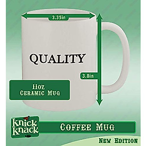 Knick Knack Gifts #appallment - 11oz Ceramic White Coffee Mug, White