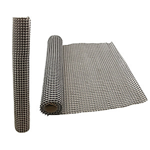 2 Pack Multi Purpose Anti-Slip Shelf and Draw Liner Mat Non Skid 18" x 47" - Trim to Fit - Ideal as a Tool Box Liner Home Office RV (Gray)