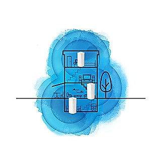 Linksys WHW0203 Velop Home Mesh Wi-Fi System Bundle (Dual/Tri-Band Combo) - Wi-Fi Router/Wi-Fi Extender for Whole-Home Mesh Network (3-Pack, White)