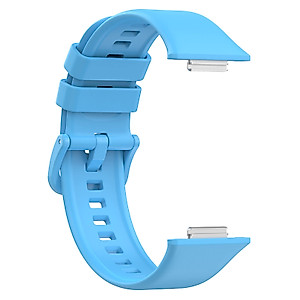 TenCloud 3-Pack Bands Compatible with Huawei Watch Fit 2 Smartwatch Replacement Silicone straps No Fading Sport Wristbands for Huawei Watch Fit 2(Not for the Watch Fit) (White+Pink+Sky)