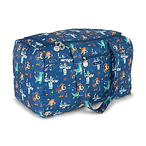 JuJuBe Disney and Pixar's Toy Story x Super Star Plus Weekender Diaper Bag, Zippered Overnight Travel Duffel Bag with Changing Pad, Shoe Compartment, Bags for Baby Essentials and Travel Accessories