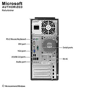 Desktop PC Computer Tower LENOVO THINKCENTRE M72E, Intel Quad Core i5-3550 3.7GHz, 4G DDR3, 500G, DVD, WiFi, BT, VGA, DP, Windows 10 Pro 64 Bit-Multi-Language Supports English/Spanish/French (Renewed)