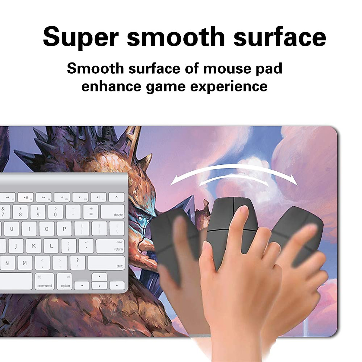 HEDRON-Crab - Board Game TCG Playmat Table Mats Size 23.6X13.8 inch Games Mousepad Compatible for TCG MTG Playmat Bag