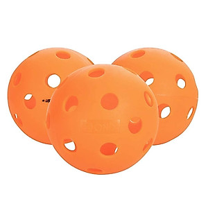 Pickleball Marketplace Onix Popular Fuse Indoor Pickleball Balls are Ready to Play Immediately Out of The Box - The Balls Offer Superior Balance and a consistent Feel. 3 Pack – Orange