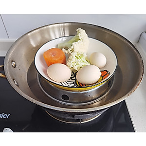 IEUYO Universal Wok Support Ring Wok Rack Wok Stand for Most Woks Kitchens and Restaurants Use Stainless Steel Size large 7.7"-9.8" 1PC