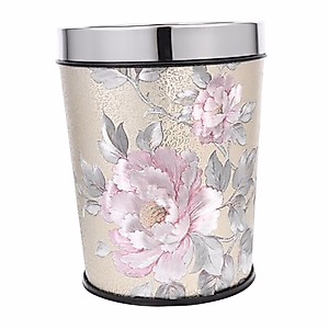 EXQUIMEUBLE Bathroom Trash Can Trash Paper Basket Paper Waste Container Desk Bins Trash Cans Trashcans for Bedroom Kitchen Trash Can Trash Container Garbage Can No Cover Compost Bin Abs Office