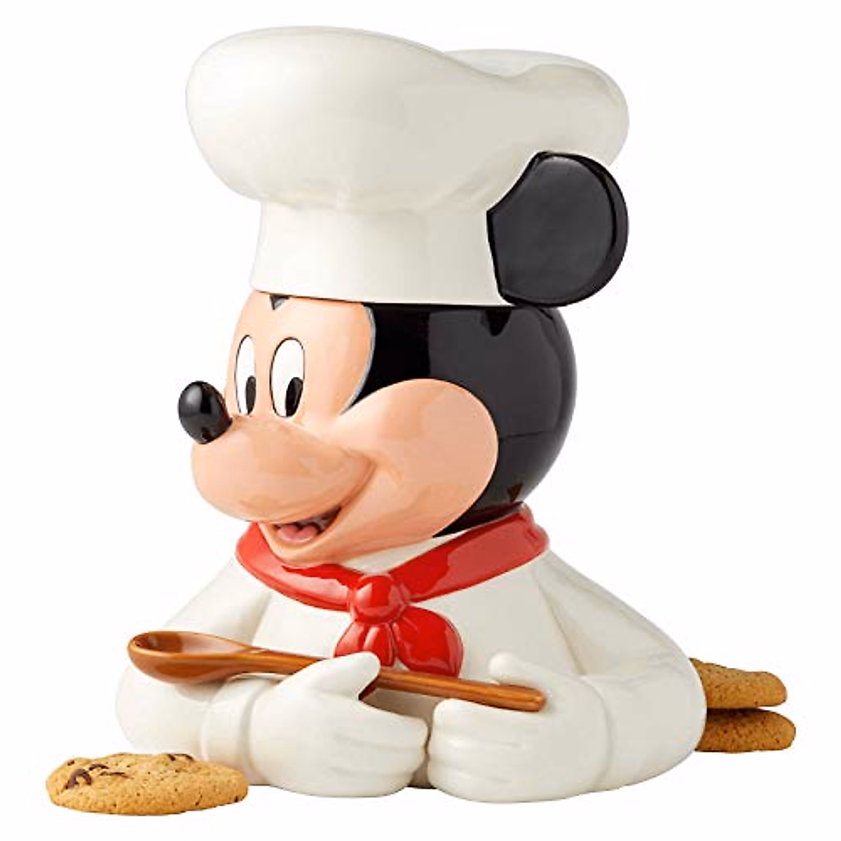 Enesco Disney Ceramics Chef Mickey Mouse Cookie Jar, 11 Inch, Multicolor