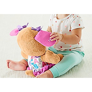 Fisher-Price Laugh & Learn Baby & Toddler Toy Smart Stages Sis Interactive Plush Dog With Music Lights & Learning Content For Ages 6+ Months