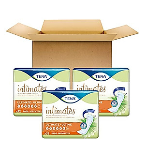 TENA Incontinence Pads, Bladder Control & Postpartum for Women, Ultimate Absorbency, Regular Length, Intimates - 156 Count